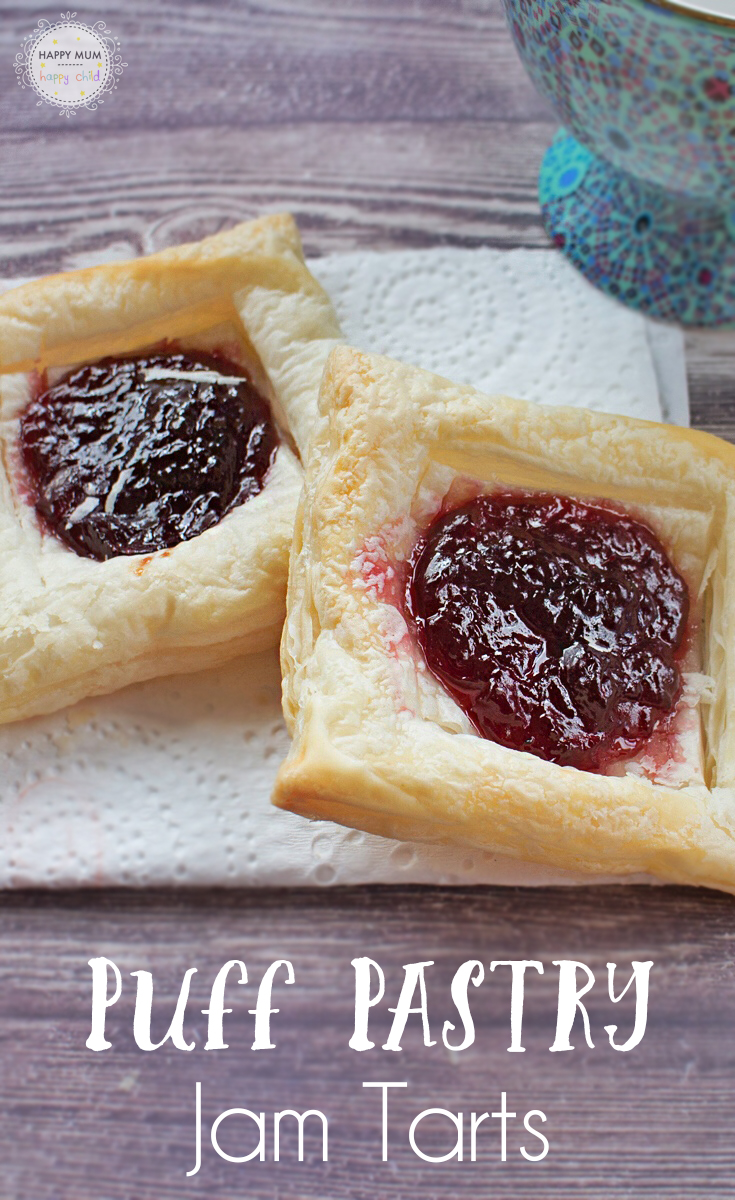 Puff Pastry Jam Tarts - Happy Mum Happy Child