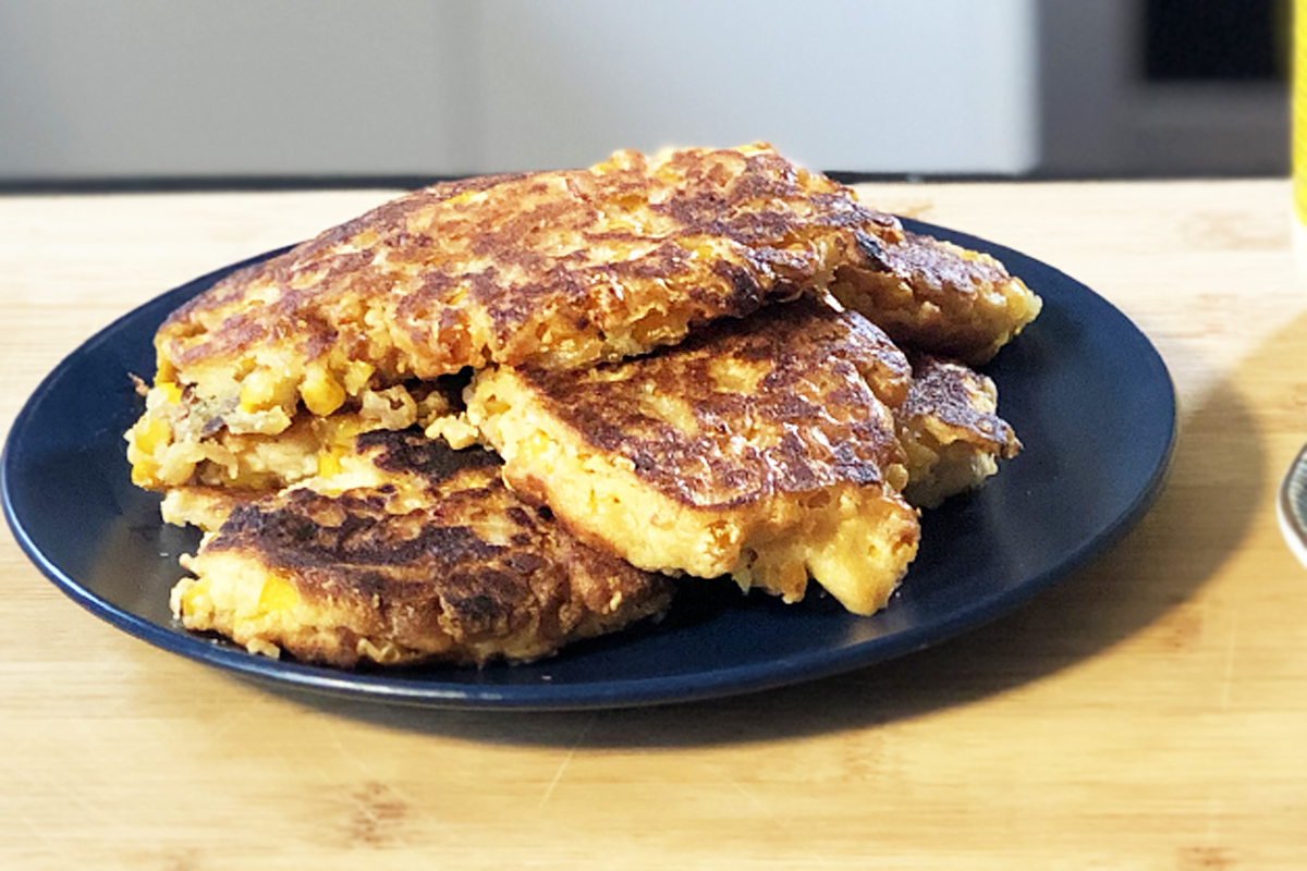 Chunky Corn Fritters - Happy Mum Happy Child